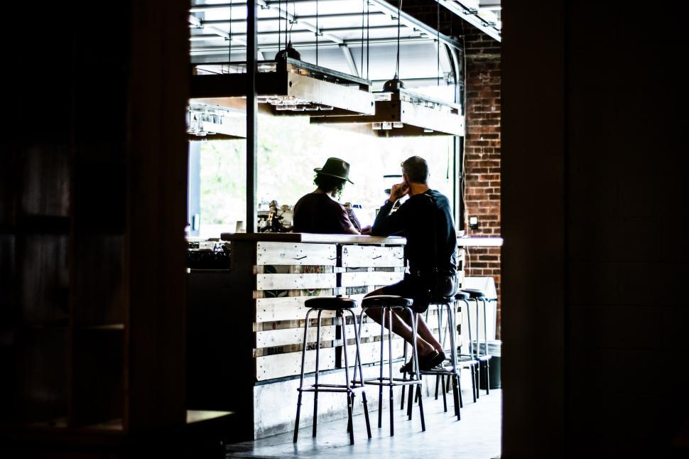 Free Stock Photo of Two Men Sitting at a Table | Download Free Images ...