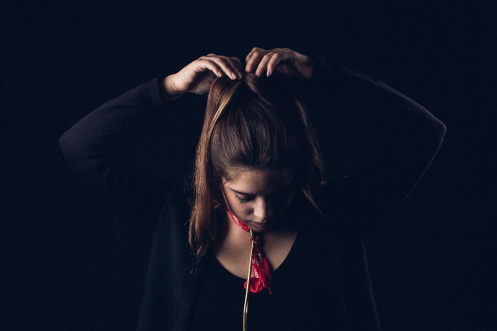 Free Stock Photo of Woman With Hands on Head | Download Free Images and ...