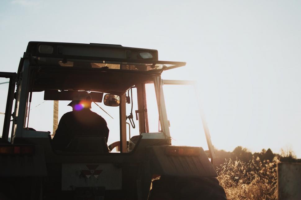 Free Stock Photo of Person Driving Tractor in Field | Download Free ...