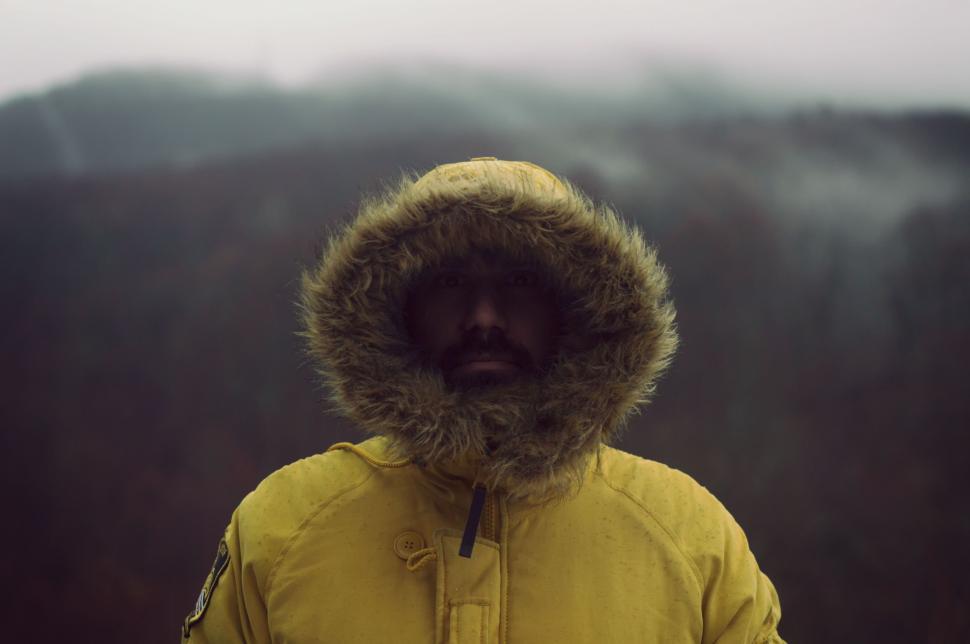 Free Stock Photo of Person Wearing Yellow Jacket With Hood | Download ...