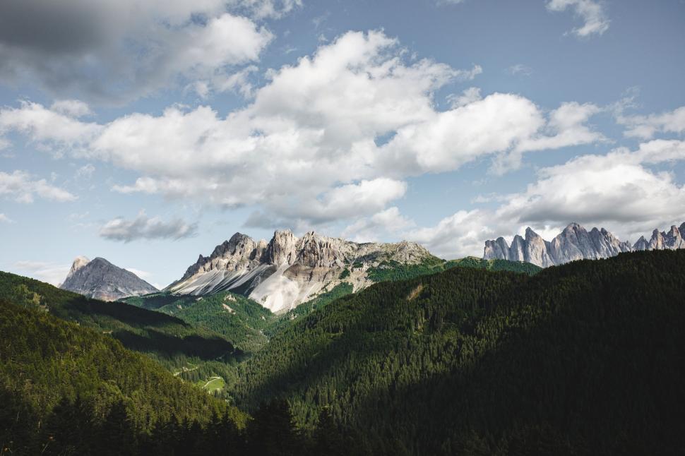 Free Stock Photo of mountain range valley landscape mountains sky peak ...
