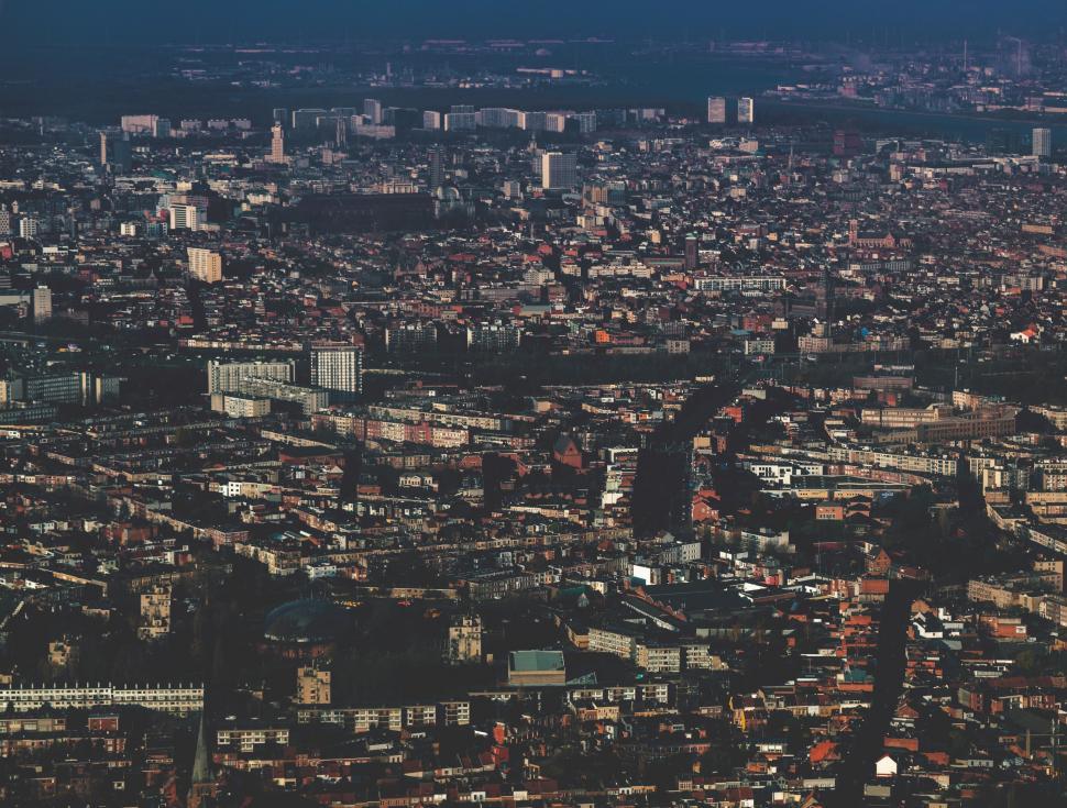 Free Stock Photo of Aerial View of a City With Tall Buildings ...