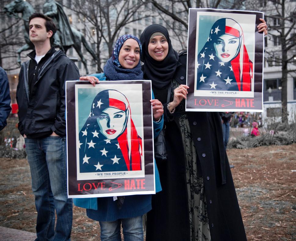 Free Stock Photo of Group of People Holding Up Posters in Front of ...