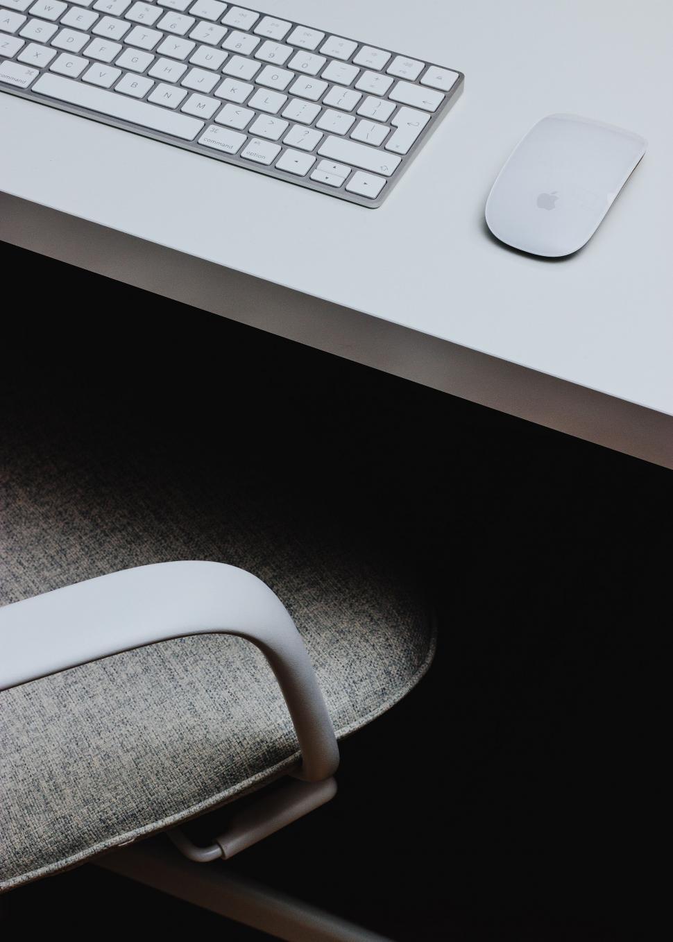 Free Stock Photo of Organized Computer Desk With Keyboard and Mouse ...