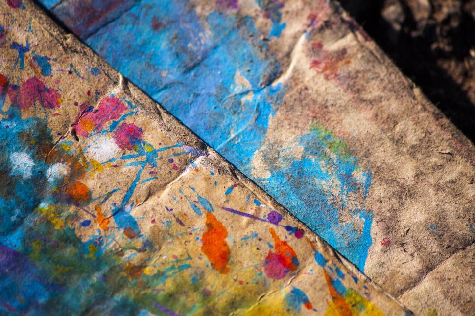 Free Stock Photo of Close Up of Paint Splattered Paper | Download Free ...