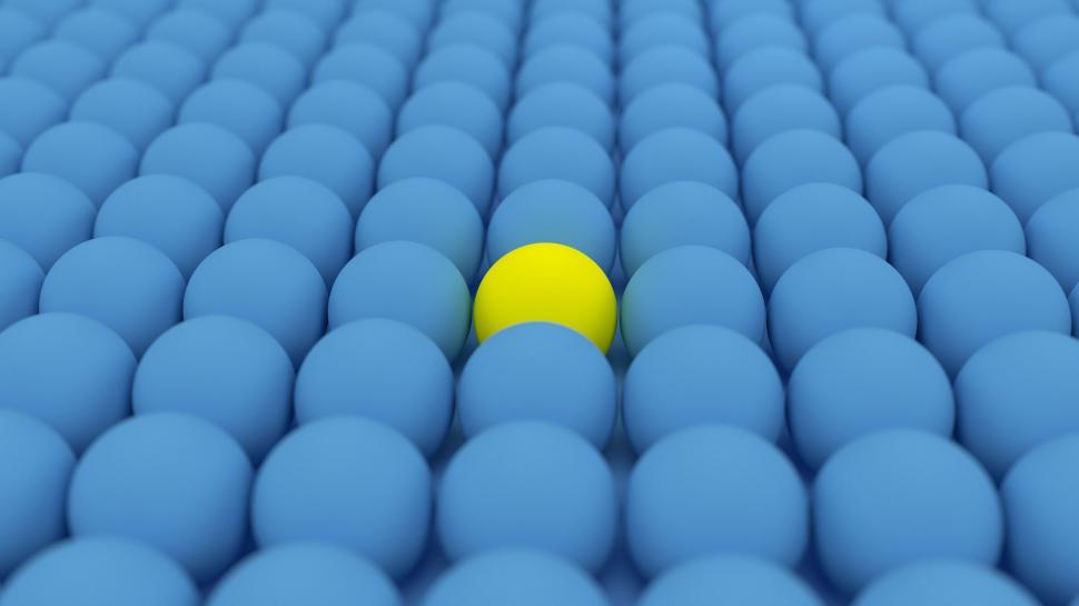Free Stock Photo of One Yellow Ball in Blues | Download Free Images and ...