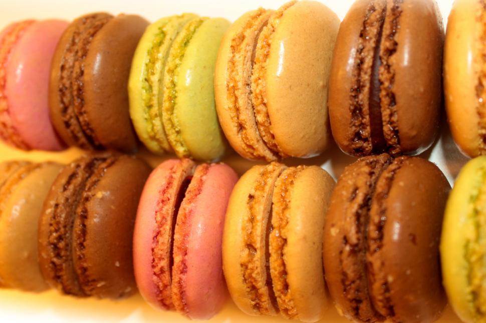 Free Stock Photo of Sweets and Cookies - Rows of French Macaroons ...
