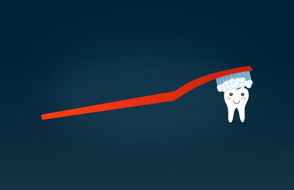 Free Stock Photo of Happy Teeth - Toothbrush Brushing Happy Tooth ...