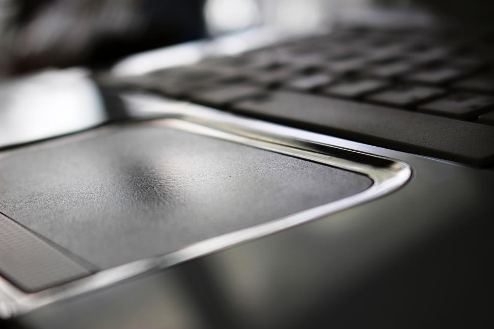 Free Stock Photo of Close-up detail of a white laptop computer mouse ...