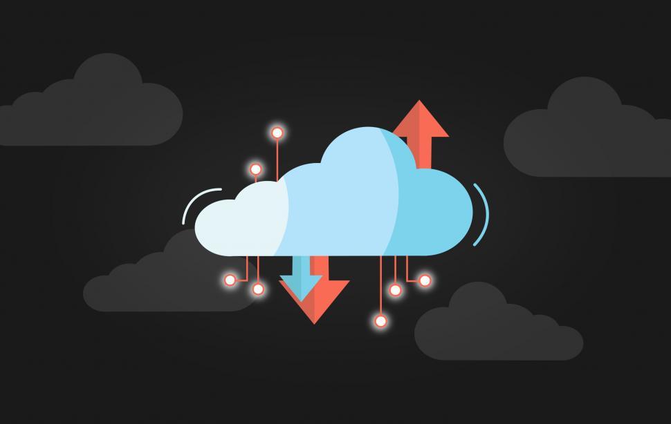 Free Stock Photo of Virtual Cloud Concept - Dark Version | Download ...