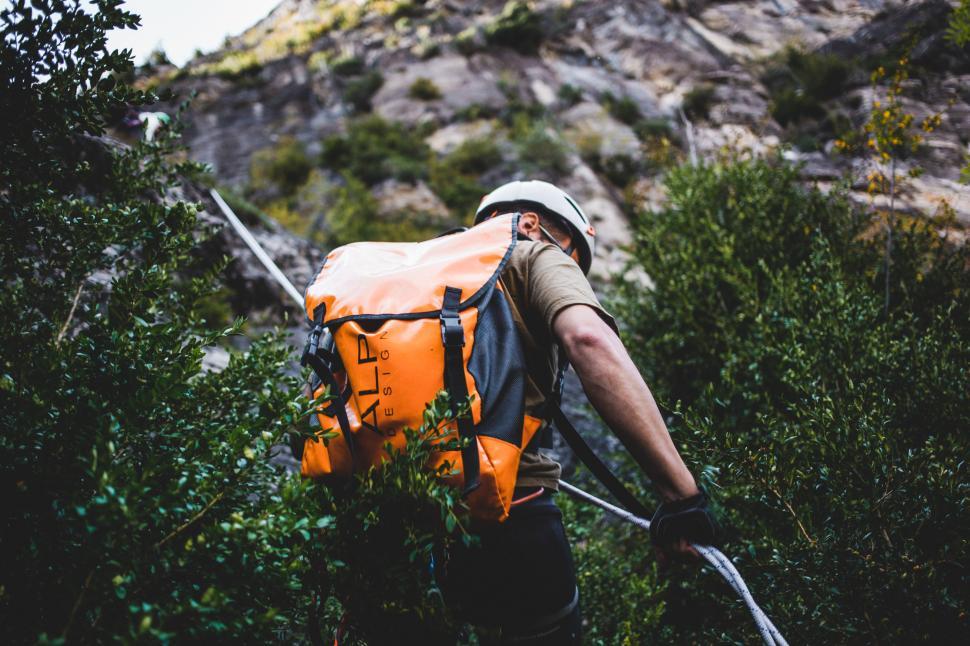 Free Stock Photo of A climber repelling a mountain | Download Free ...