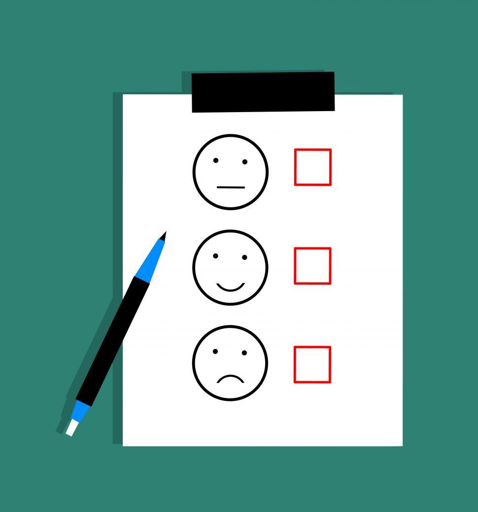 Free Stock Photo of feedback Survey satisfaction Illustration ...