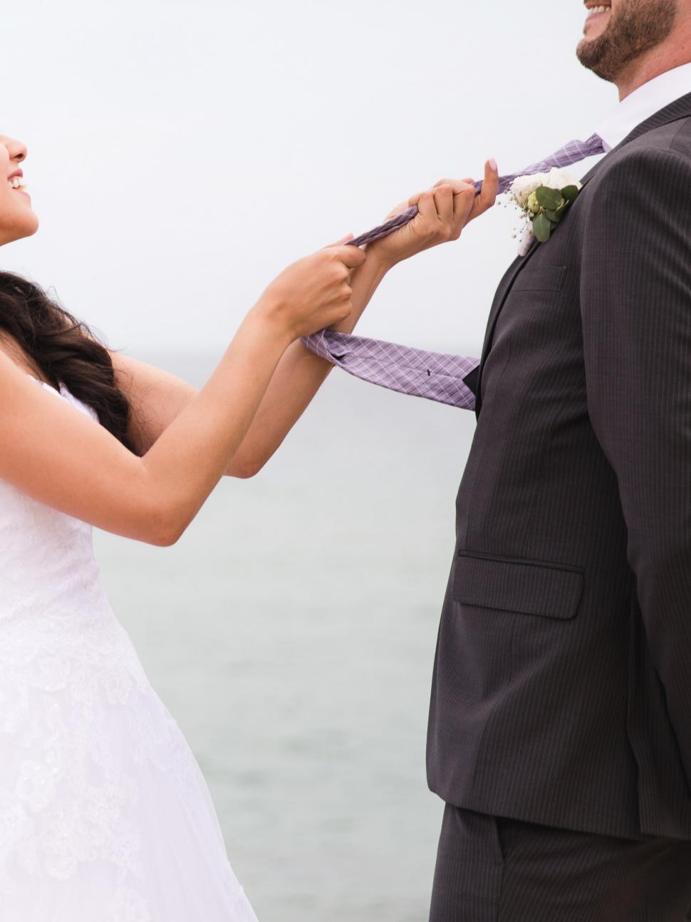 Free Stock Photo of Bride and groom play at weeding | Download Free ...