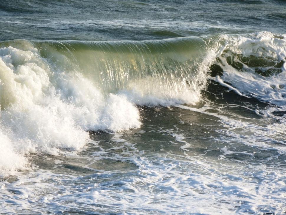 Free Stock Photo of Arc of a wave breaking on the ocean | Download Free ...