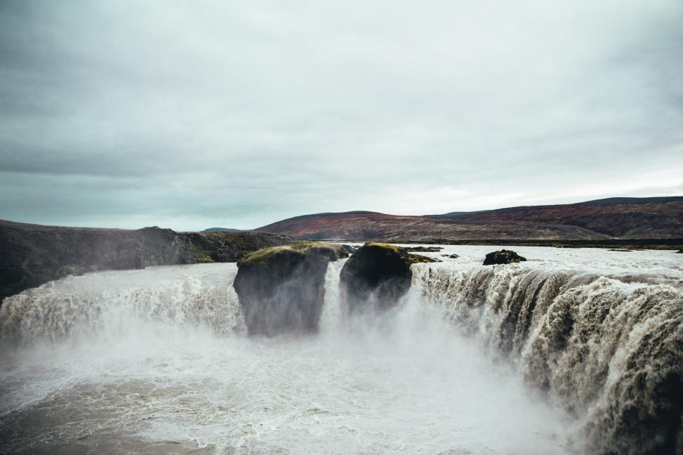 Free Stock Photo of Rapids forming waterfall in the mountains ...