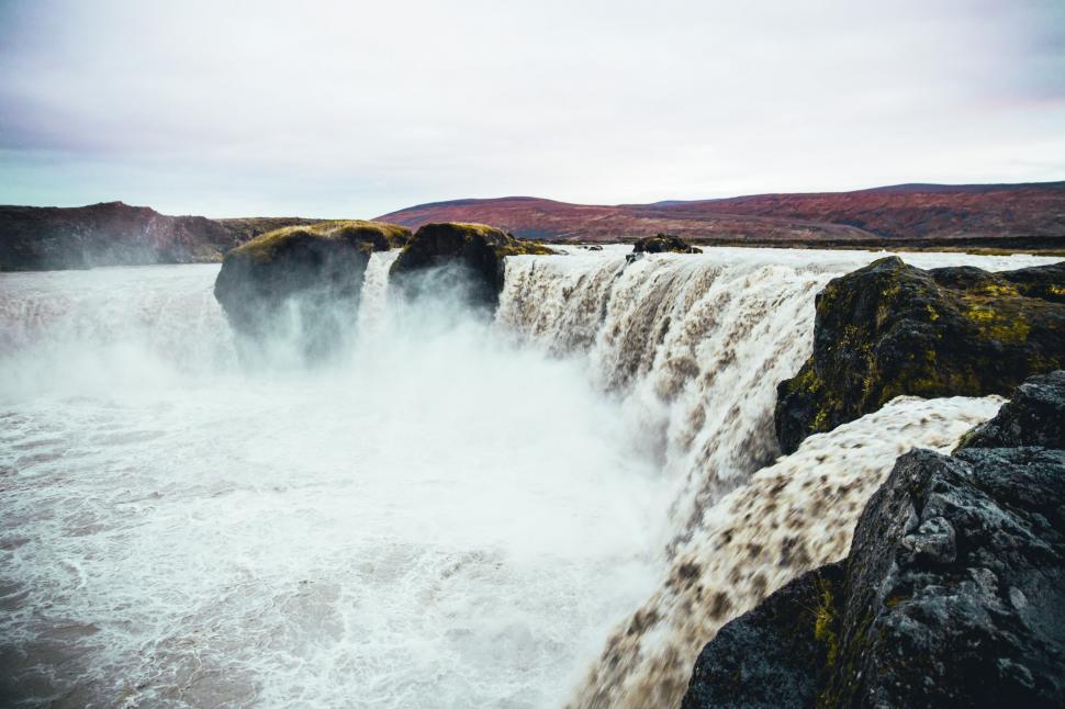 Free Stock Photo of Rapids forming waterfall in the mountains ...