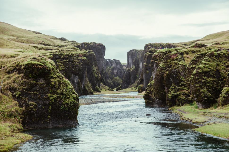 Free Stock Photo of A fresh water stream through the rocky hills ...