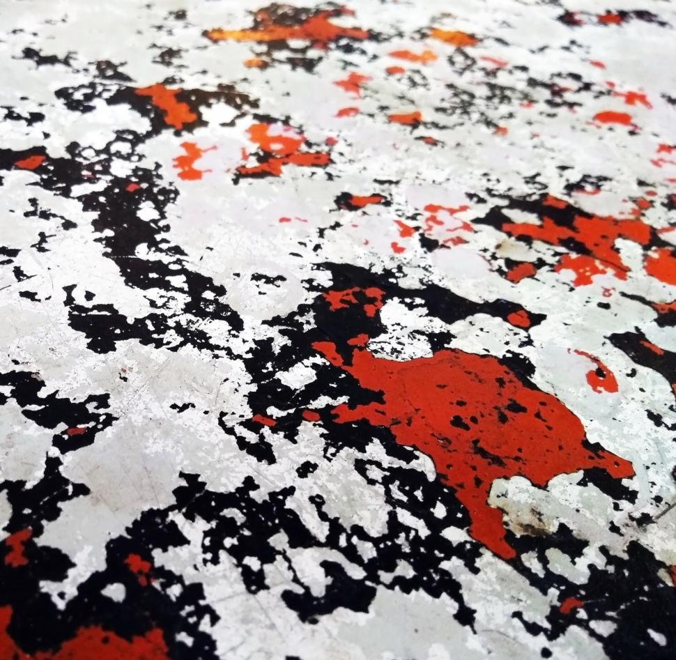 Free Stock Photo of Scratched metal texture with random red and white ...