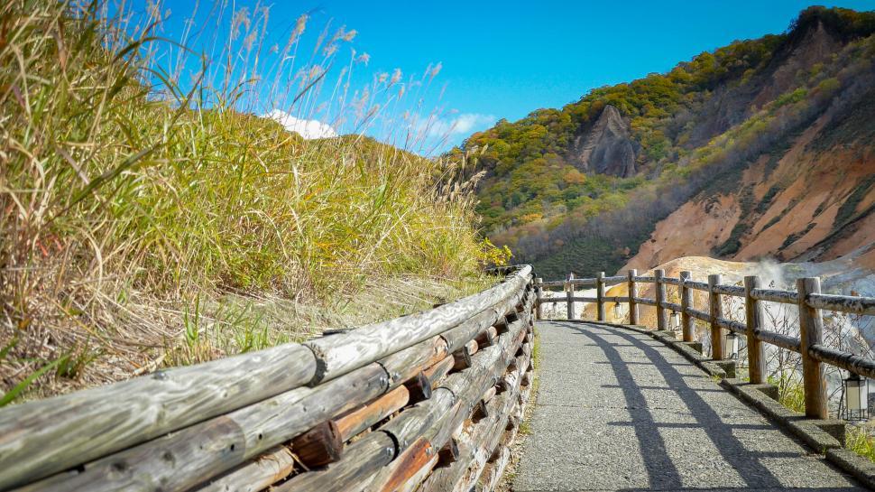 Free Stock Photo of Footpath Near Japanese Volcanos | Download Free ...