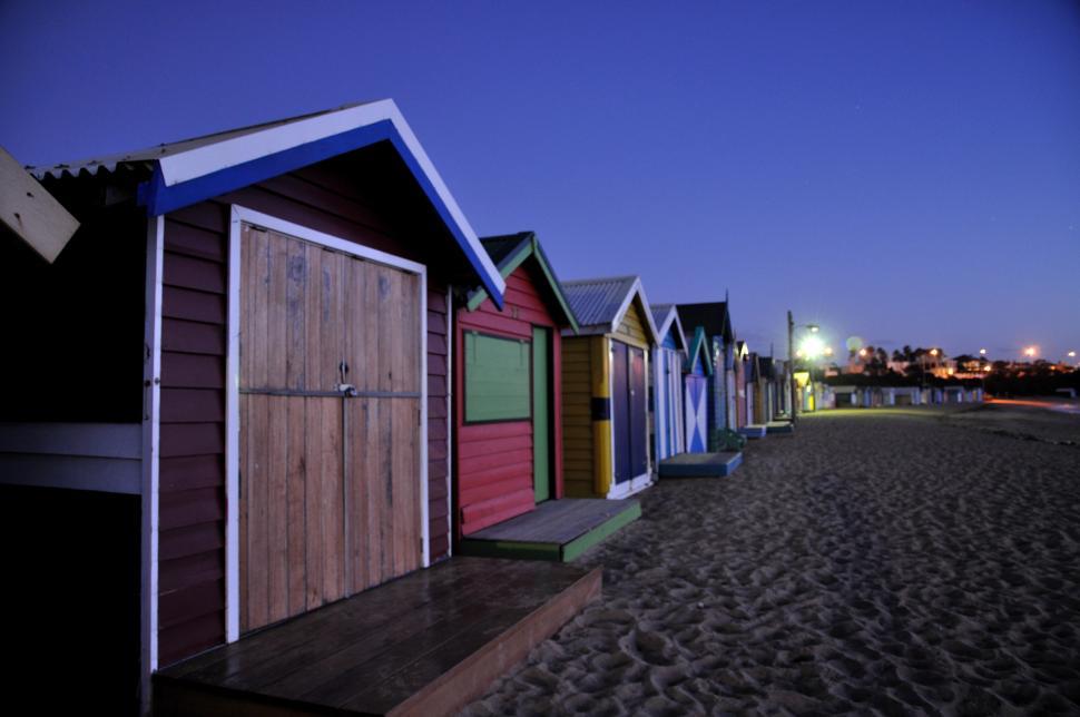 Free Stock Photo of Beach Sheds | Download Free Images and Free ...