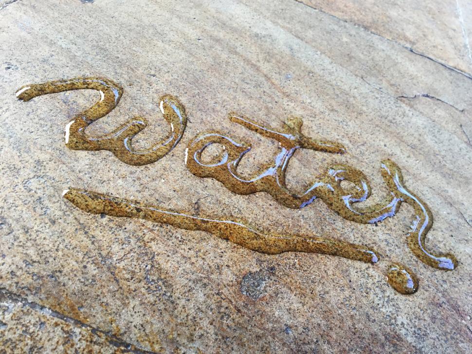 Free Stock Photo of Water handwriting calligraphy | Download Free Images and Free Illustrations