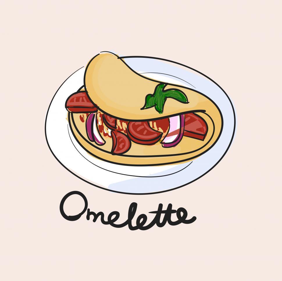 Free Stock Photo of Omelette vector icon | Download Free Images and ...