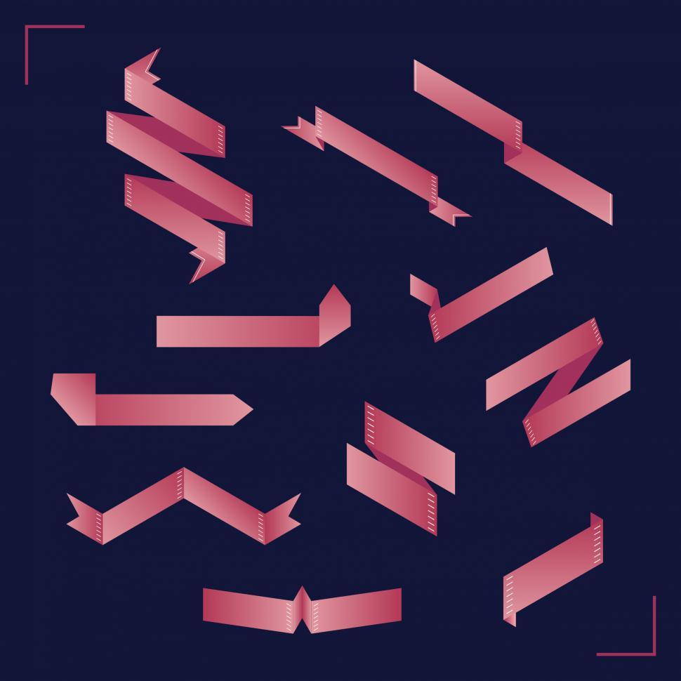 Free Stock Photo of Ribbon banner icons vector | Download Free Images ...