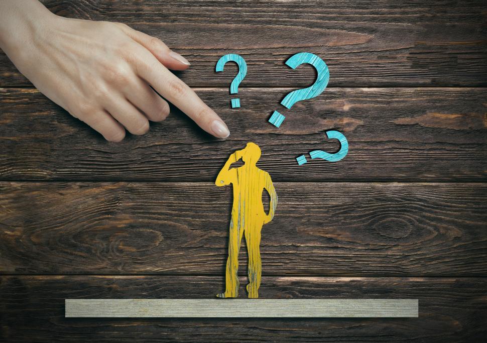 Free Stock Photo of Surprise and Doubt - Pointing Finger - Human ...