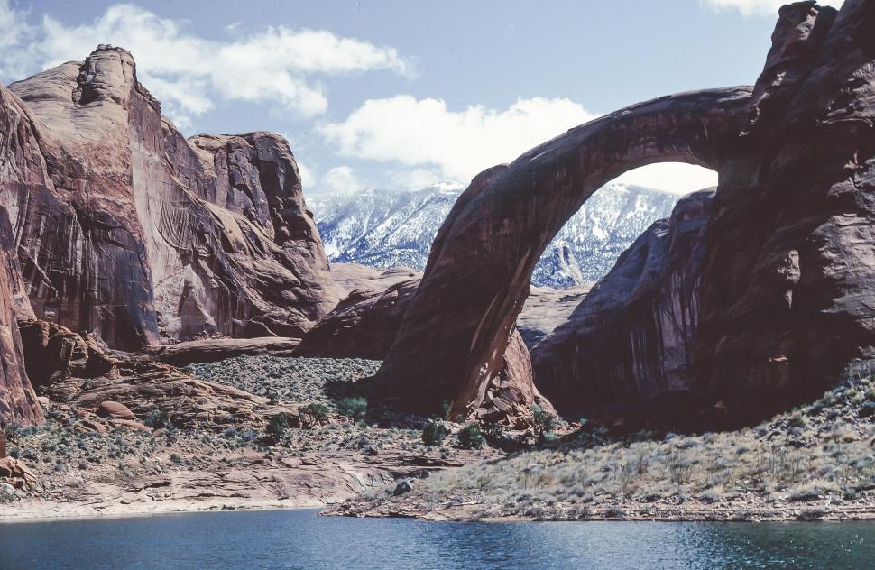 Free Stock Photo of Rainbow Bridge from Lake Powell on Colorado River ...