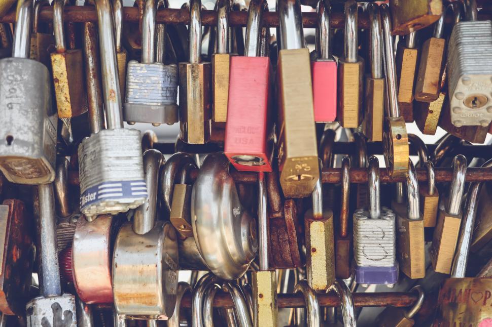 Free Stock Photo of Dense padlocks locked to bar | Download Free Images ...