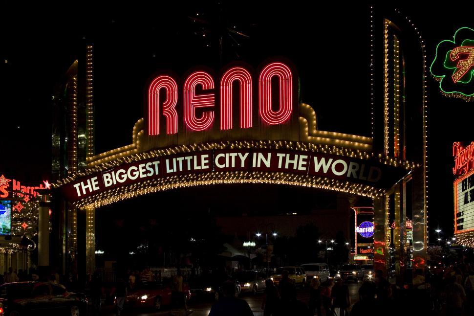 Free Stock Photo of reno strip illuminated sign | Download Free Images ...