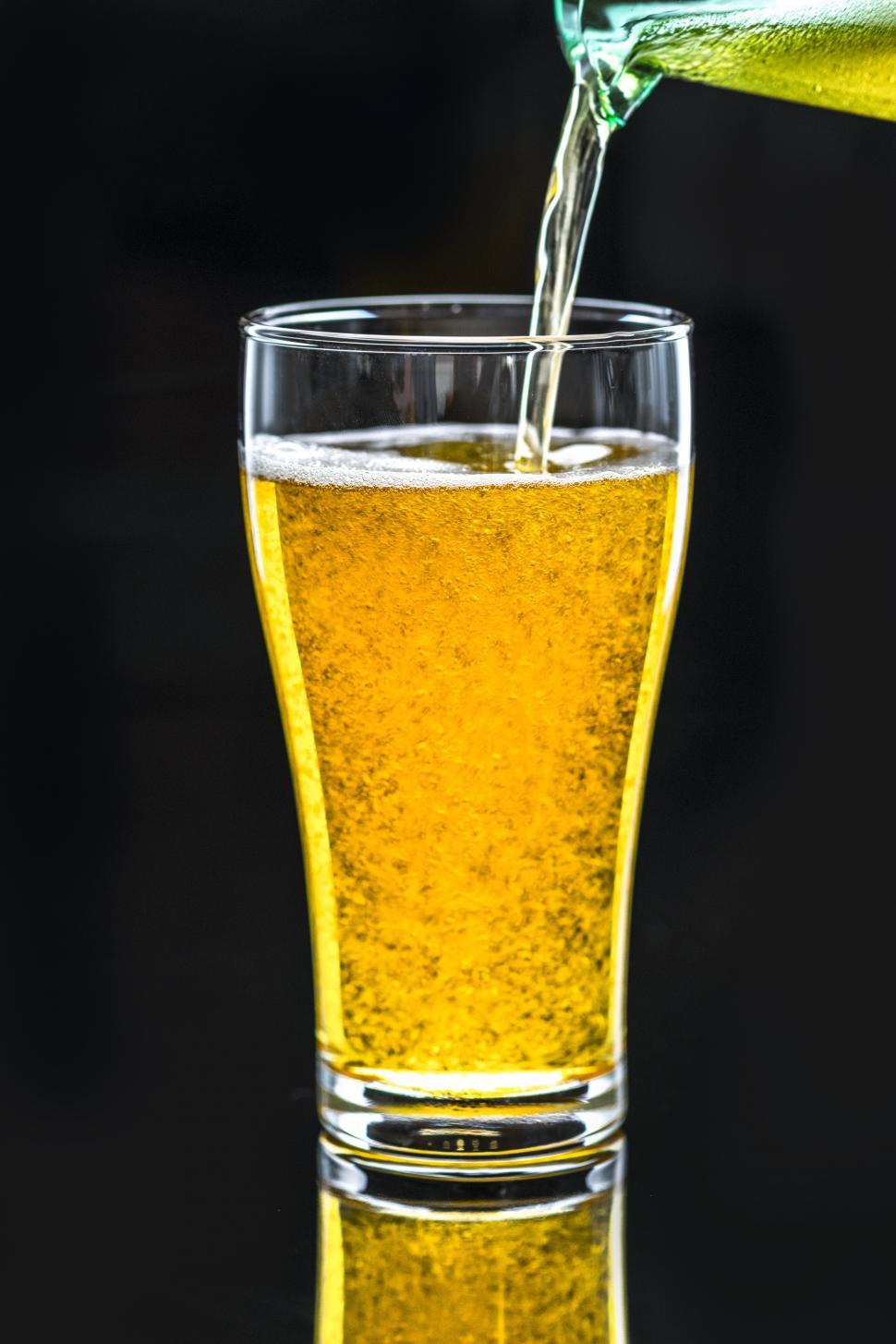 Free Stock Photo of Pale beer being poured into a pint glass | Download ...