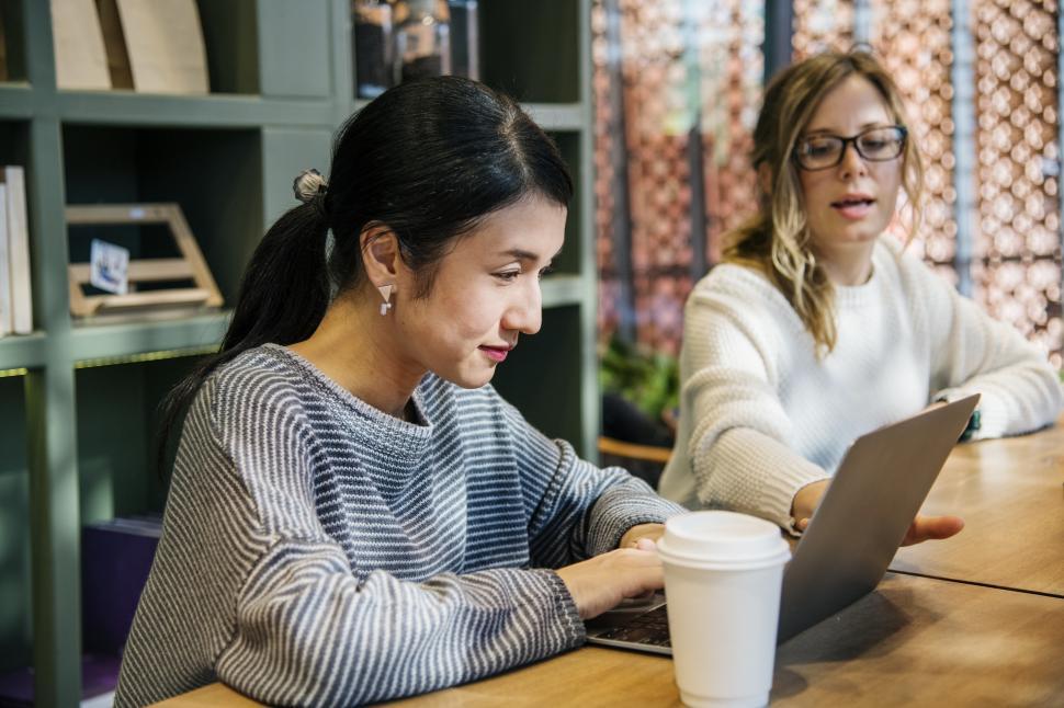 Free Stock Photo of Female colleagues in a business meeting, working ...