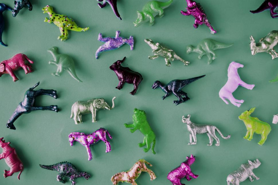 Free Stock Photo of Colorful toy animals on green surface | Download ...