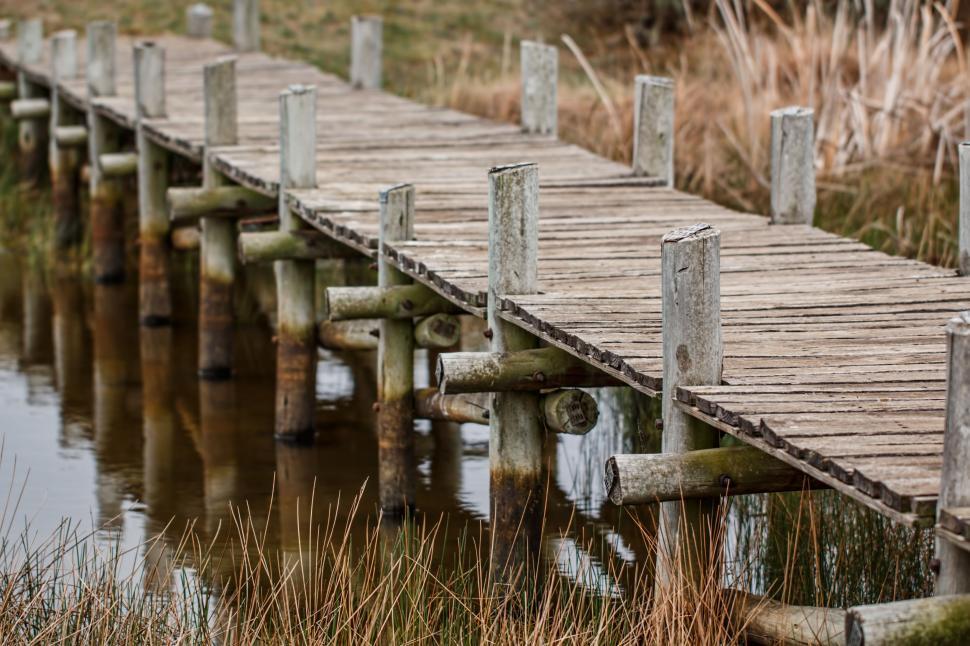 Free Stock Photo of Wooden Bridge Crossing a River | Download Free ...