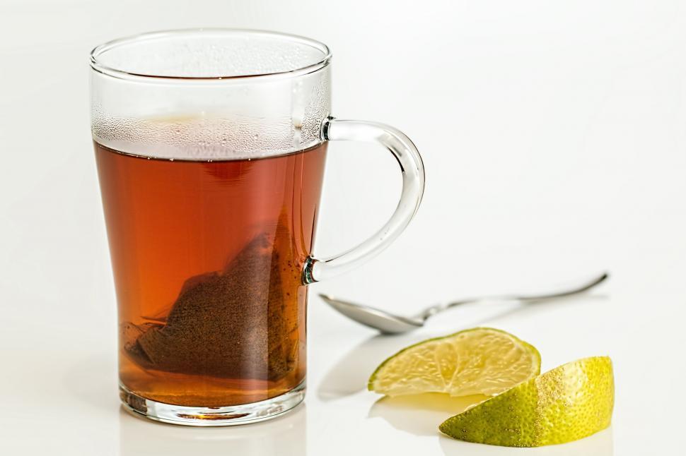 Free Stock Photo of A Cup of Tea With Lemon and Spoon | Download Free ...