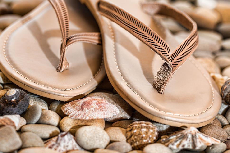 Free Stock Photo of Sandals on Pile of Rocks | Download Free Images and ...
