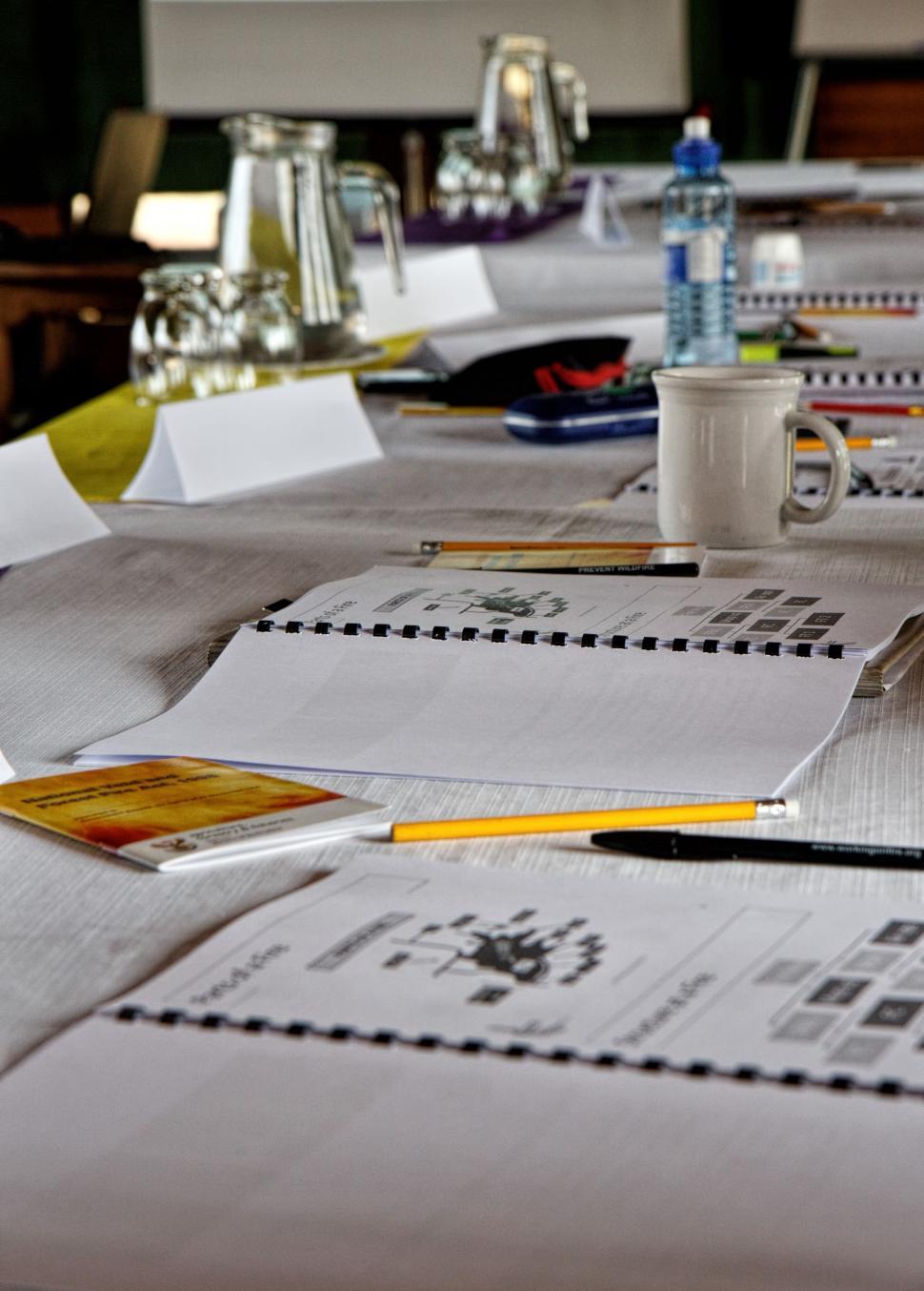 Free Stock Photo of Conference Table and paper notes | Download Free ...