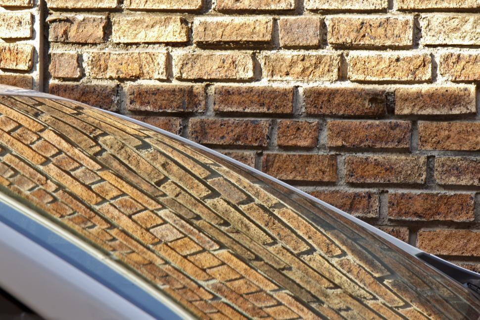 Free Stock Photo of Brick Wall With Reflection | Download Free Images ...
