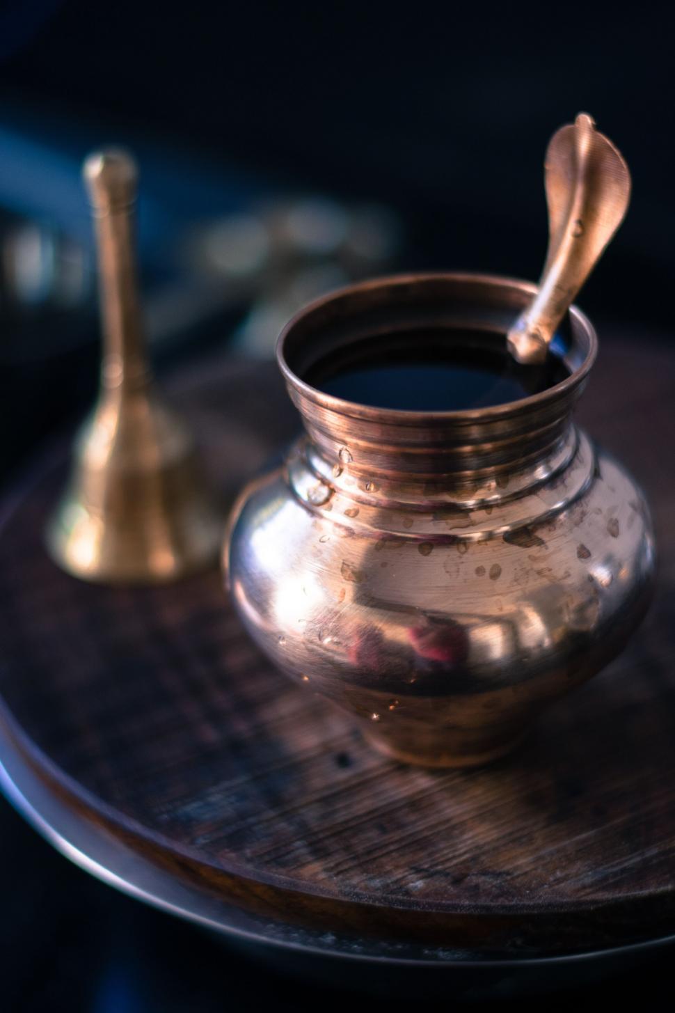 Free Stock Photo of Water Filled Lota and Spoon | Download Free Images ...