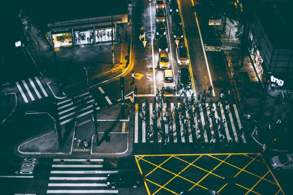 Free Stock Photo of Pedestrians on Zebra Crossing | Download Free ...