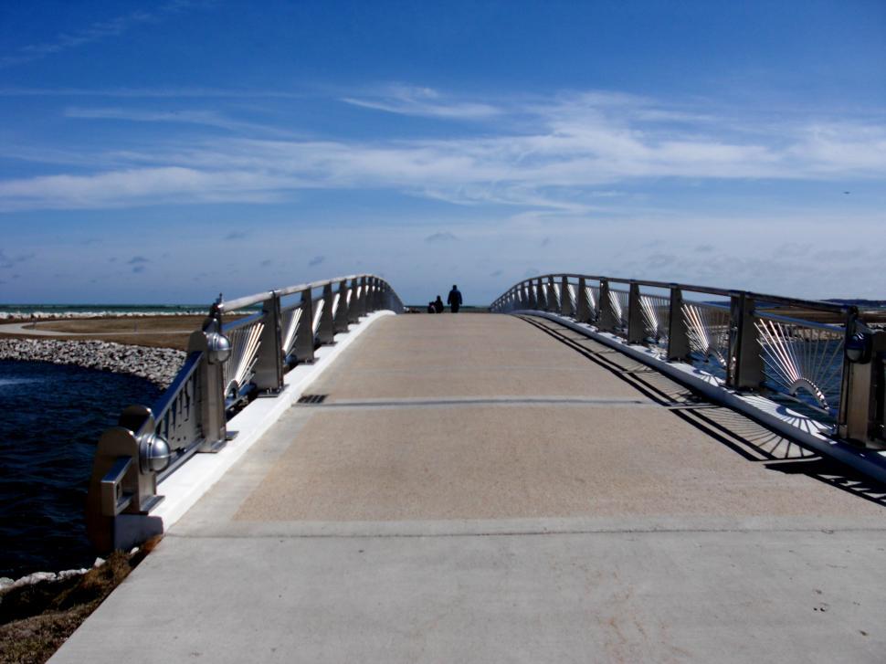 Free Stock Photo of Person Walking Across Bridge Over Water | Download ...