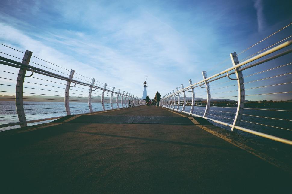 Free Stock Photo of Pier and Lighthouse | Download Free Images and Free ...