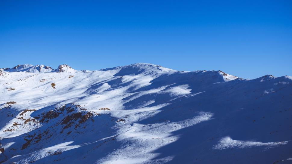 Free Stock Photo of Shadows on Snow Mountains | Download Free Images ...