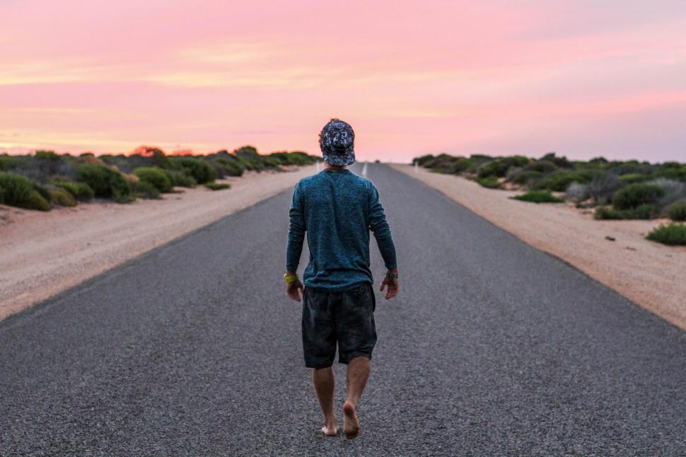 Free Stock Photo of Barefoot Man on Road | Download Free Images and ...