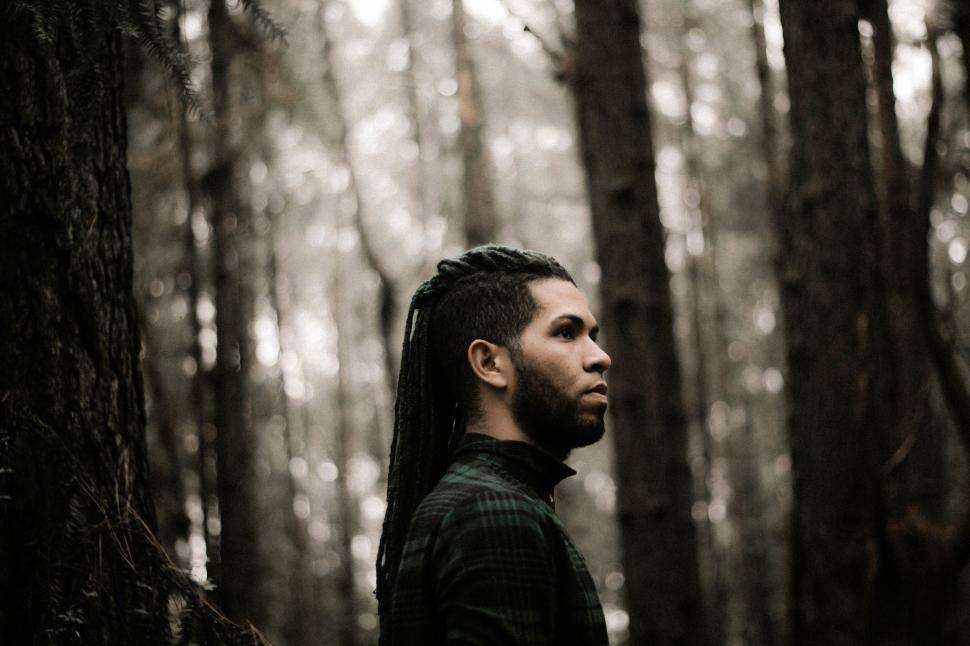 Free Stock Photo of Long Hair Man in Forest | Download Free Images and ...