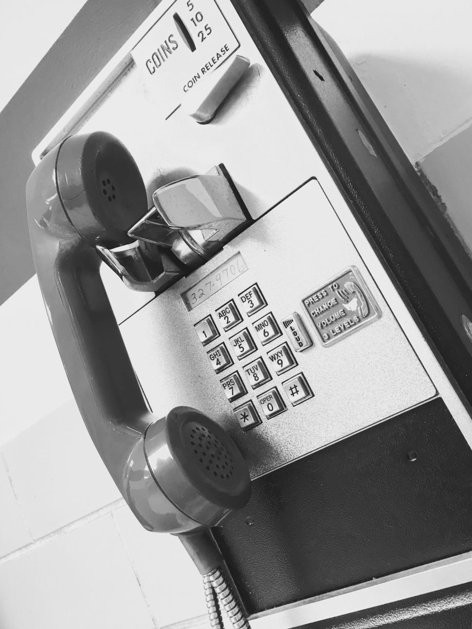 Free Stock Photo of Public Telephone - Monochrome | Download Free ...