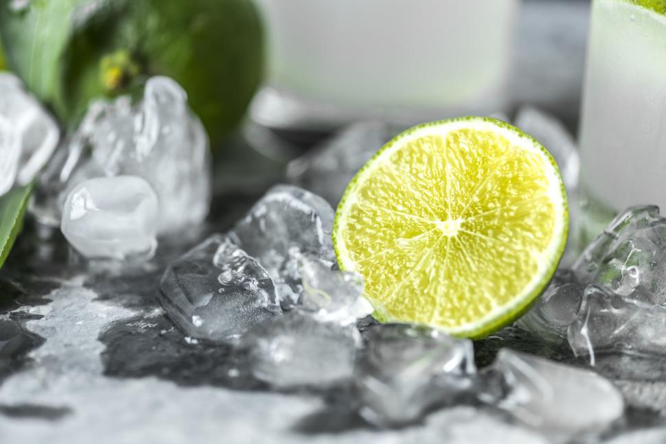 Free Stock Photo of Close up a sliced lime on ice | Download Free ...