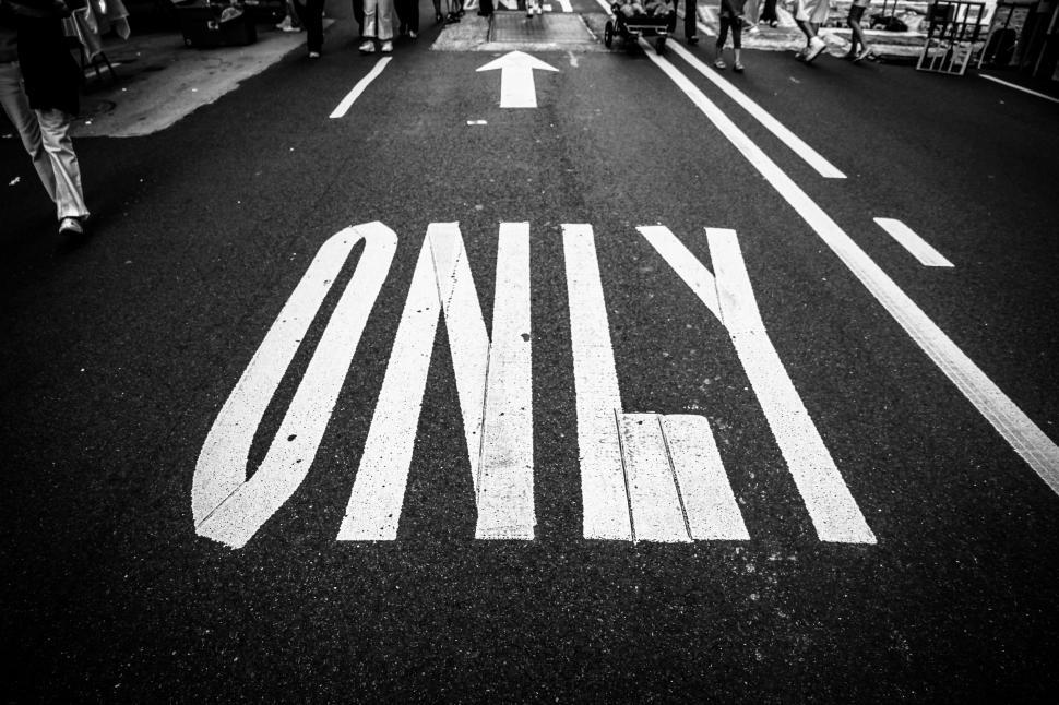 Free Stock Photo of ONLY written on Road | Download Free Images and ...