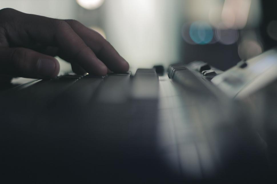 Free Stock Photo of Blurry Keyboard and Fingers | Download Free Images ...
